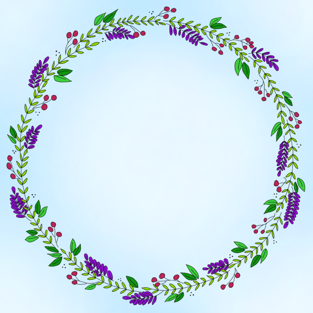 Flower Doodle Border 3 - ibisPaint