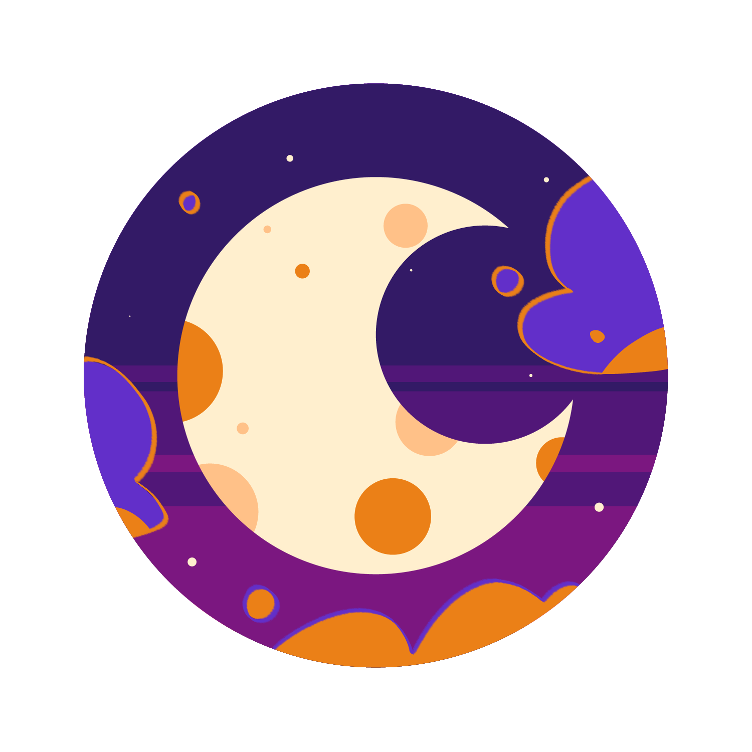 Moon stamp - ibisPaint