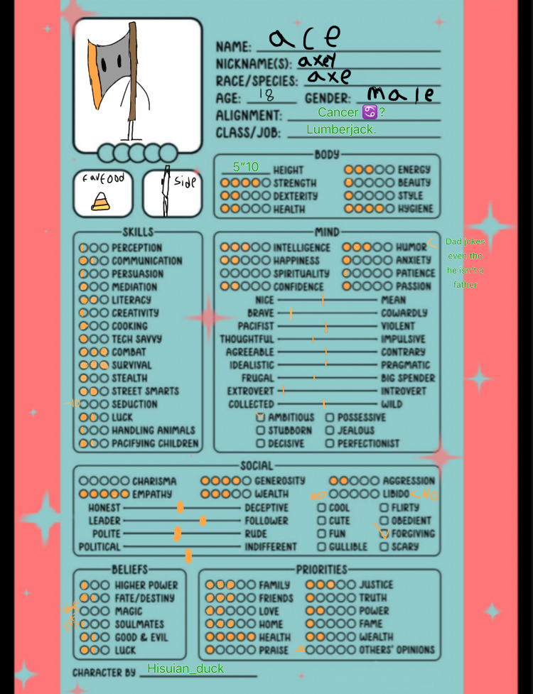 Oc he’s a axe - ibisPaint