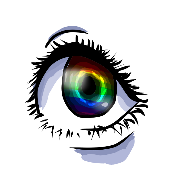 Rainbow eye - ibisPaint
