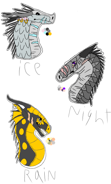 Ice, night, rain - ibisPaint