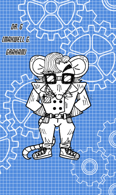 Maxwell, the rat mad scientist - ibisPaint