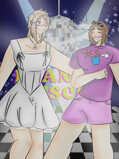 Dancing with my FRIEND 💃💃 - ibisPaint