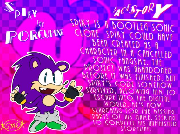 New EXE oc “Spiky the Porcupine” ref - ibisPaint