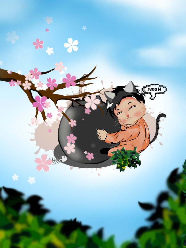 Tight hug kitty! - ibisPaint