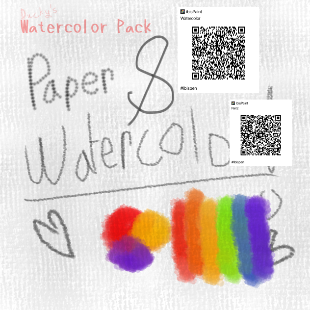 Realistic paper and watercolor brush - ibisPaint