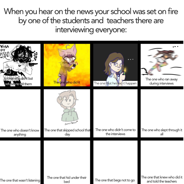 School fire collab - ibisPaint