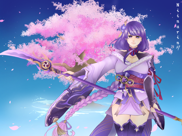 The Eternal Thunderlight - Raiden Shogun - ibisPaint