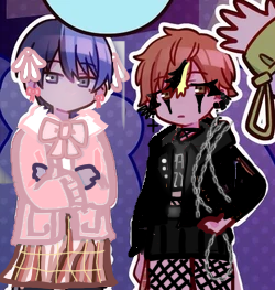 Gothic akito and Cutecore toya - ibisPaint