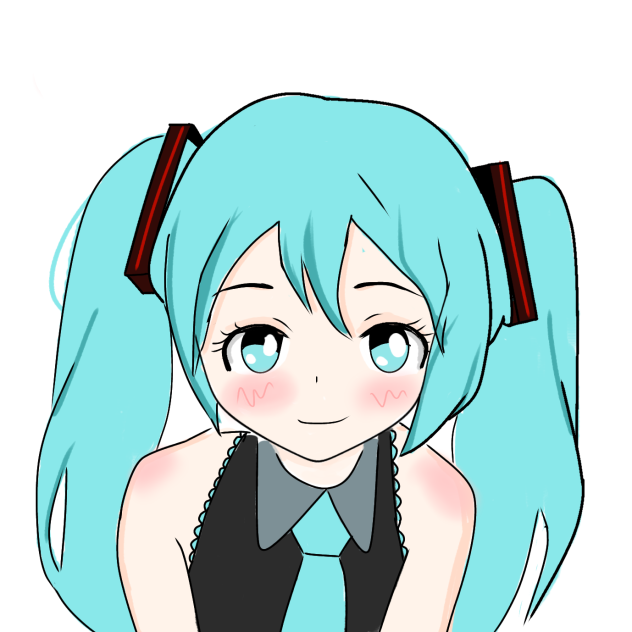 Hatsune miku coloured version - ibisPaint