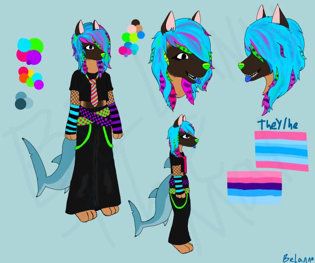 Fursona ref thing - ibisPaint