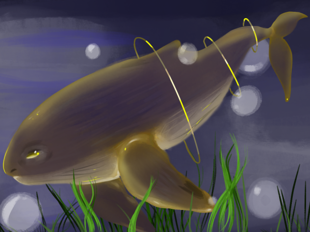 gold whale - ibisPaint