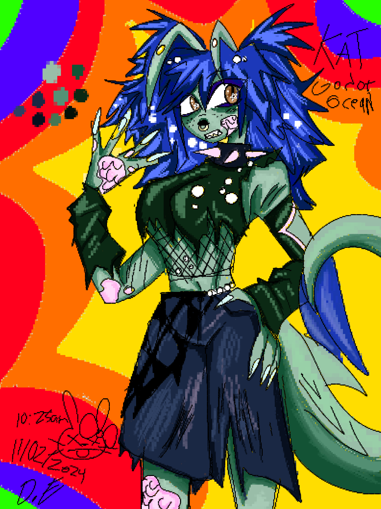 KAT DA SHARK WOMAN 🔥 - ibisPaint