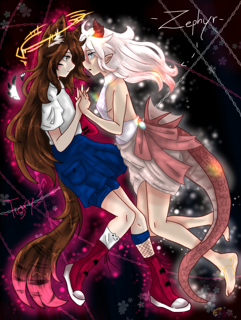 Tigry and Zephyr ^^ - ibisPaint