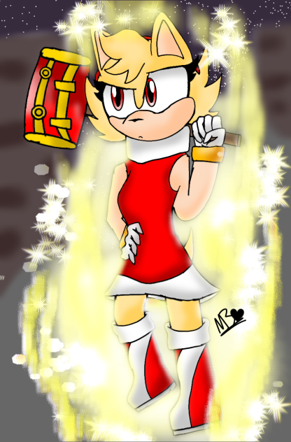 super form of Amy Rose 🌹💛 - ibisPaint