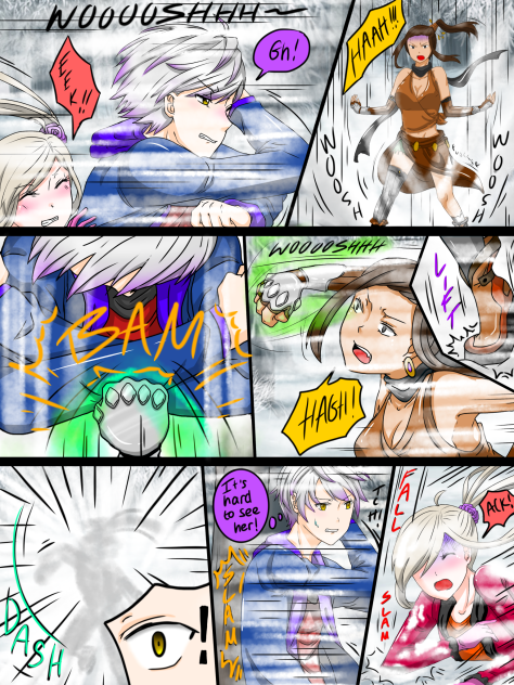 Felix and Chii VS. Aidnell - ibisPaint