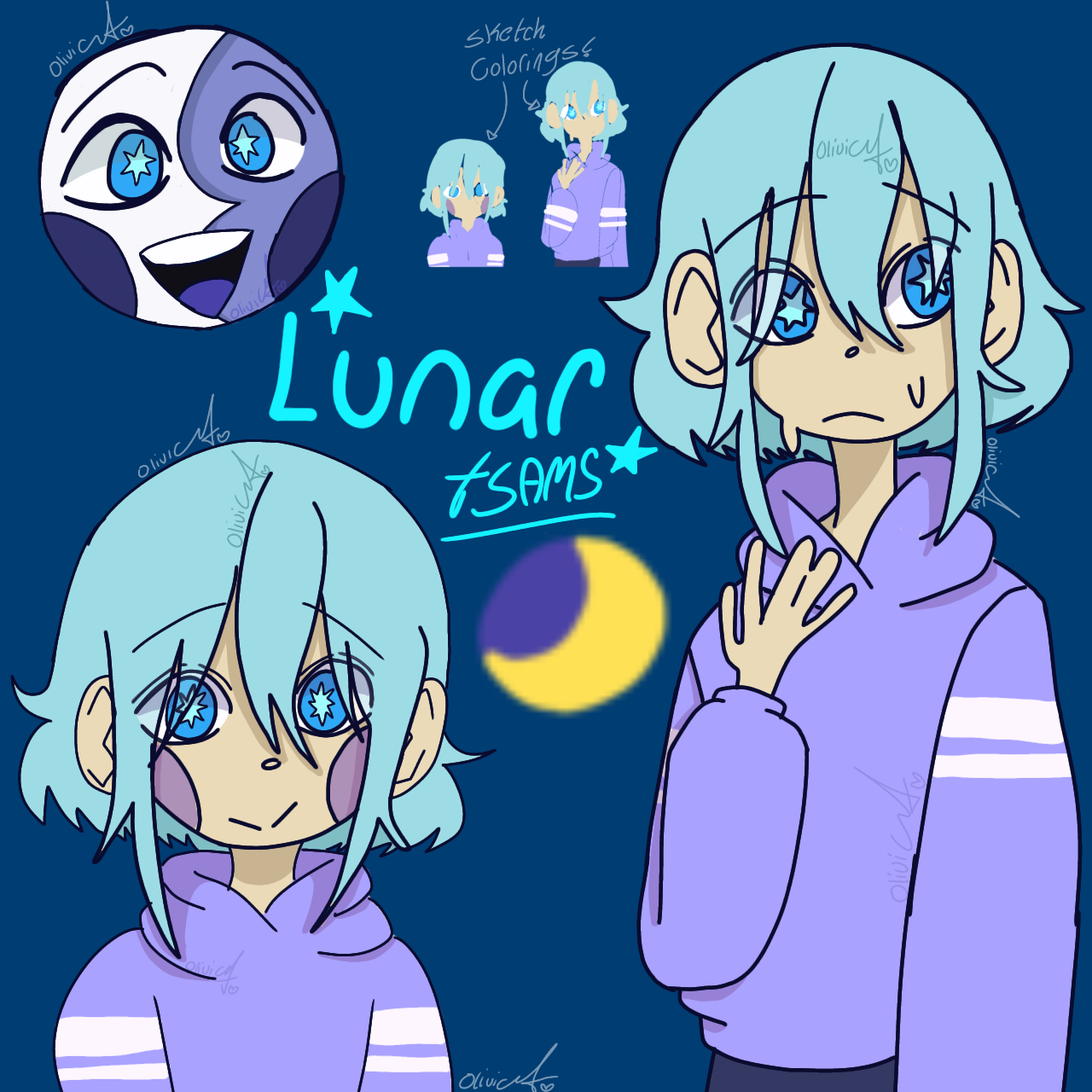 lunar from the sun and moon show - ibisPaint