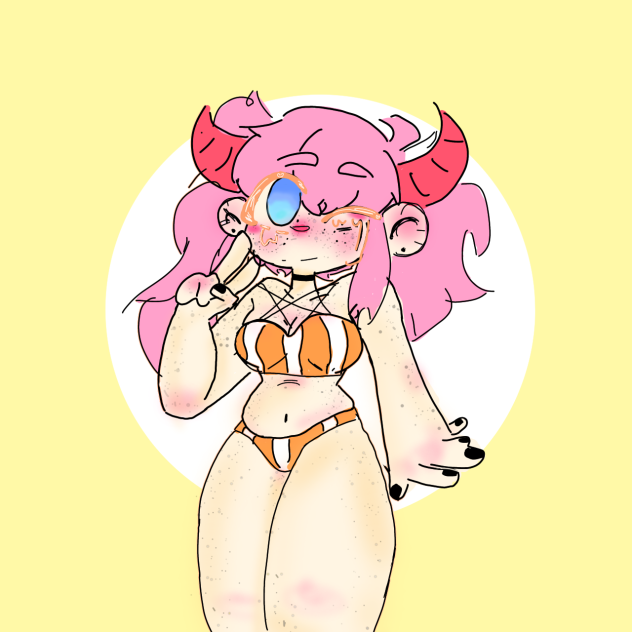 Pink demon - ibisPaint