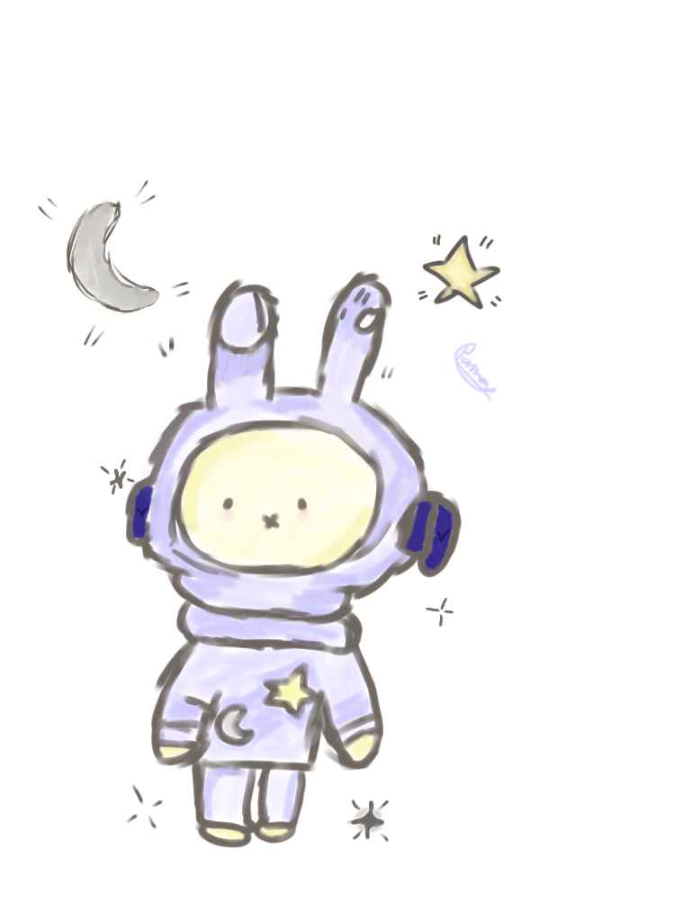 Astronaut bunny 🐰 - ibisPaint