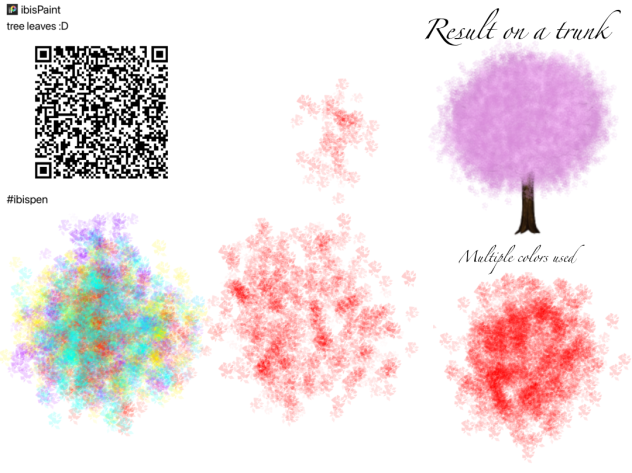 Tree leaf brush - ibisPaint