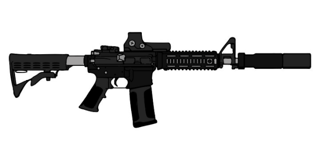 M16 assault rifle - ibisPaint