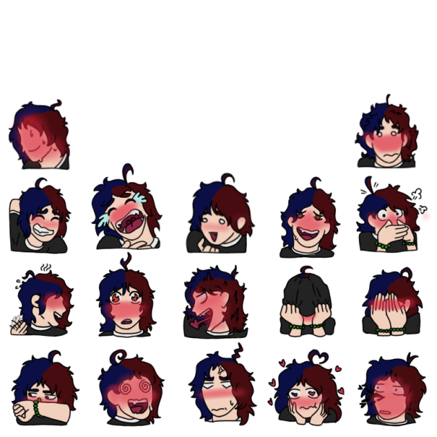 Oliver blush sticker pack - ibisPaint