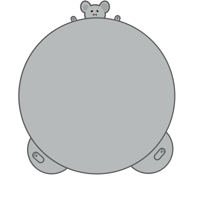 Mouse Inflation and fat - ibisPaint
