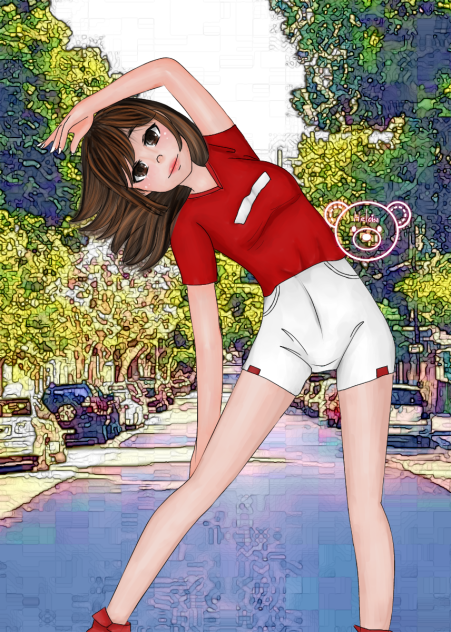 Mary oc com fundo - ibisPaint