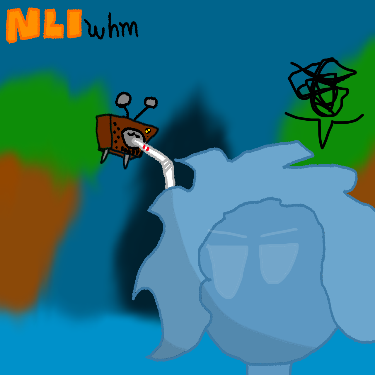 Aquarina getting drunken - ibisPaint