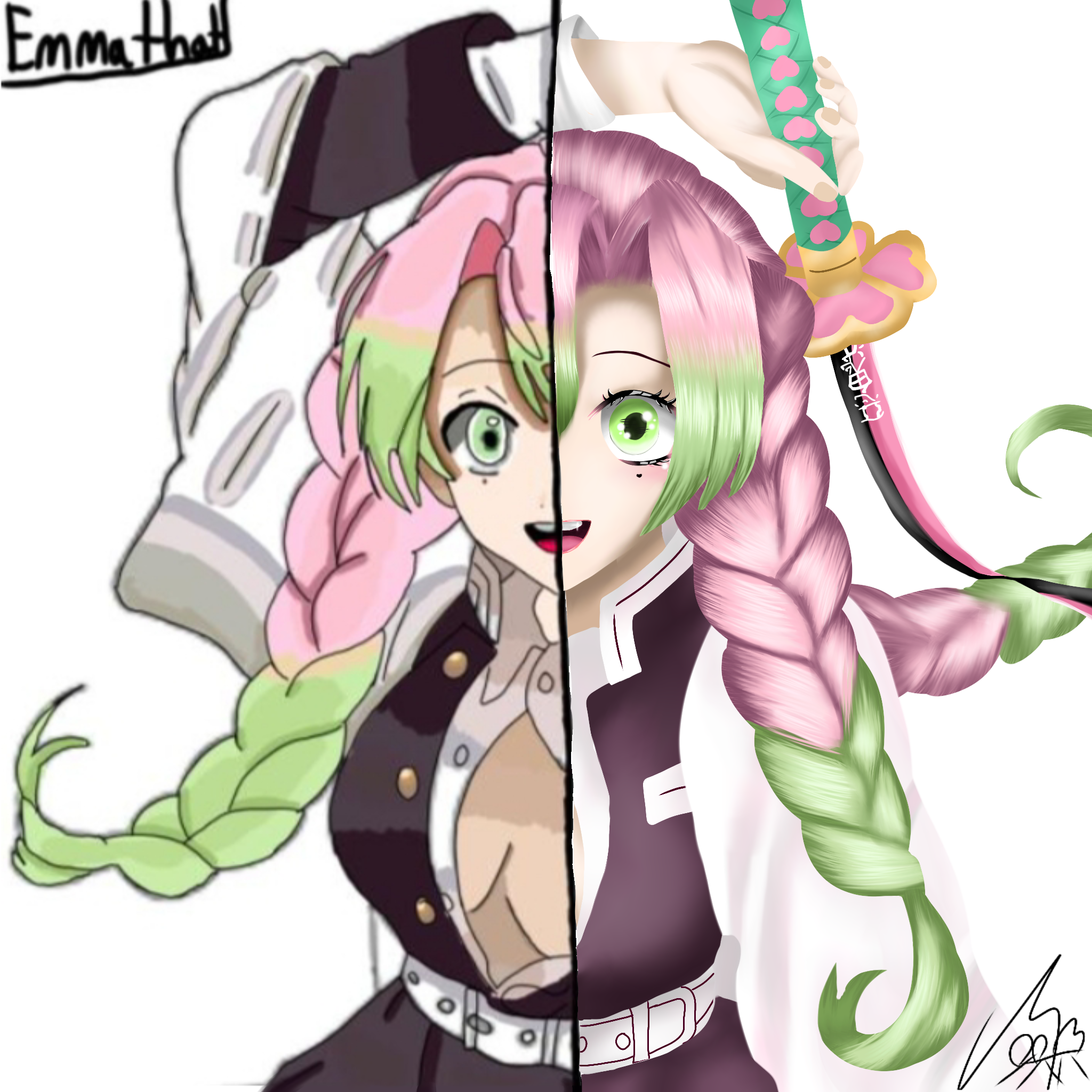 Mitsuri Kanroji Collab with Emmathat🍡 - ibisPaint