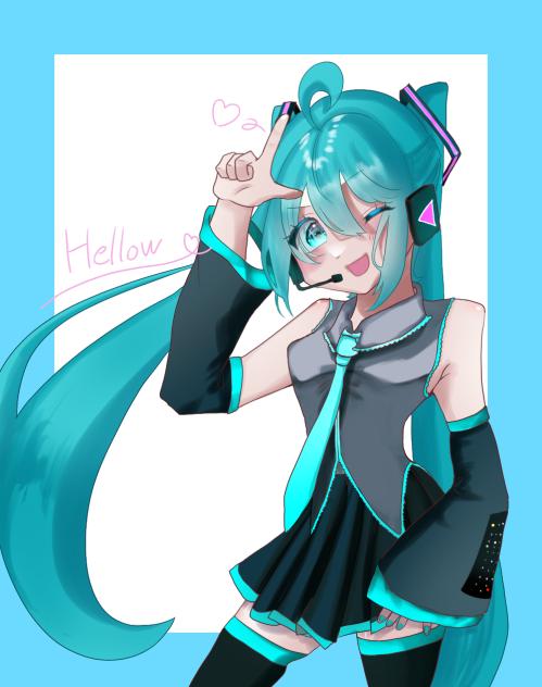 Hellow🩵 - ibisPaint
