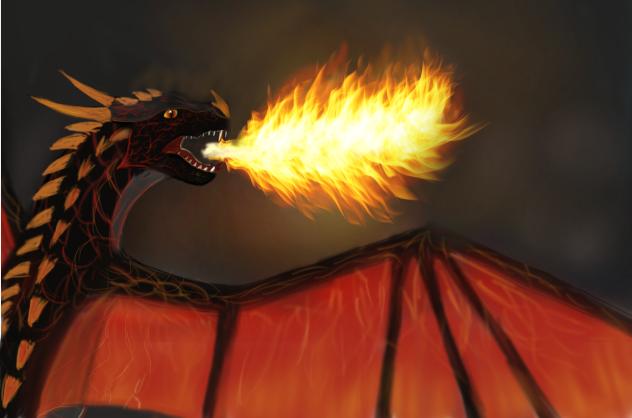 Fire dragon single - ibisPaint