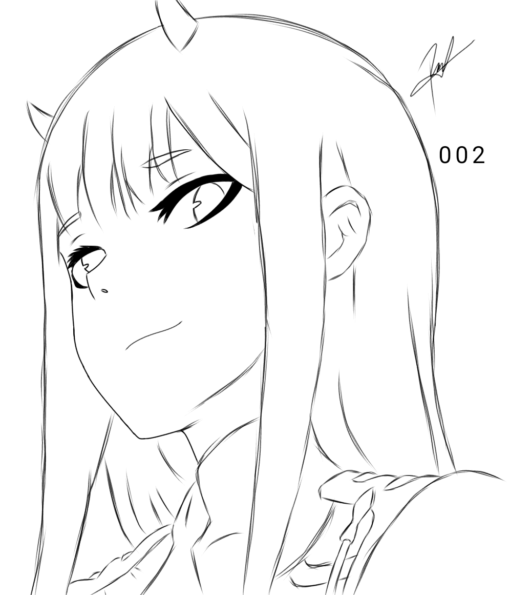 Zero Two (Darling in the fraxx) - ibisPaint