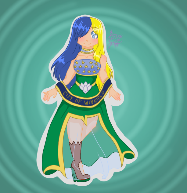 Key speedpaint Winnipeg-chan - ibisPaint