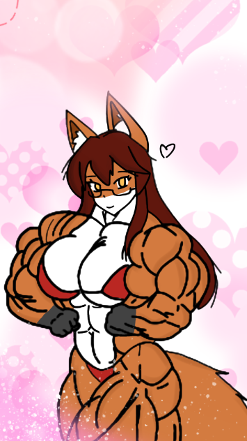 Muscle Fox Girl - ibisPaint