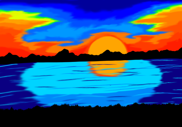 Por do Sol - ibisPaint