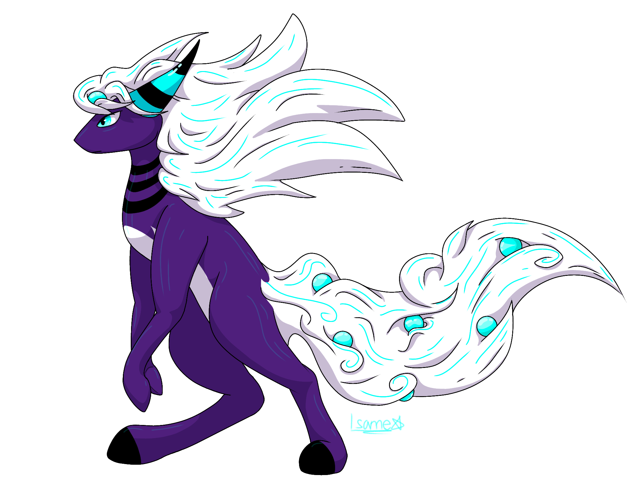 Shadow mega Ampharos - ibisPaint