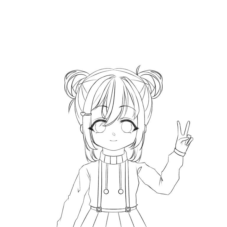 For -Claire Draws-(Maanvitha Sai)Lineart - ibisPaint