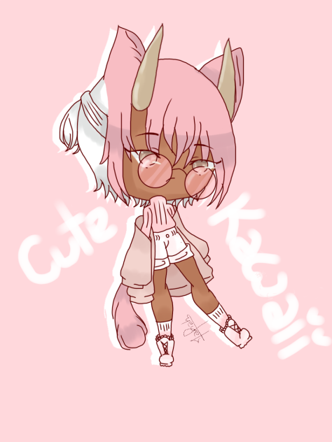 Marshmallow Cat Boy - ibisPaint