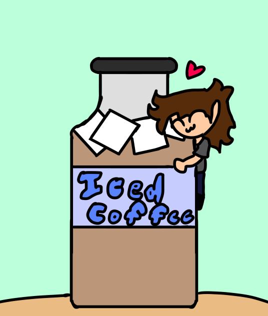 My love for iced coffee - ibisPaint