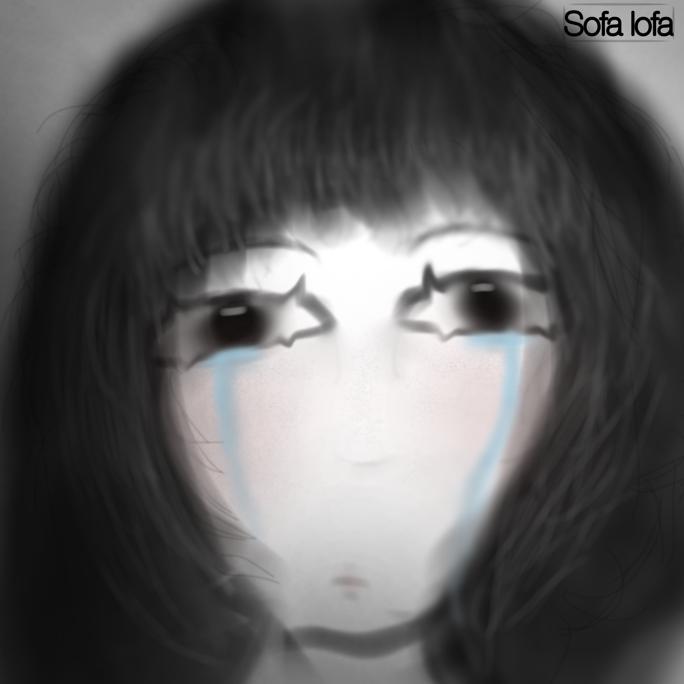 Js a girl crying. - ibisPaint