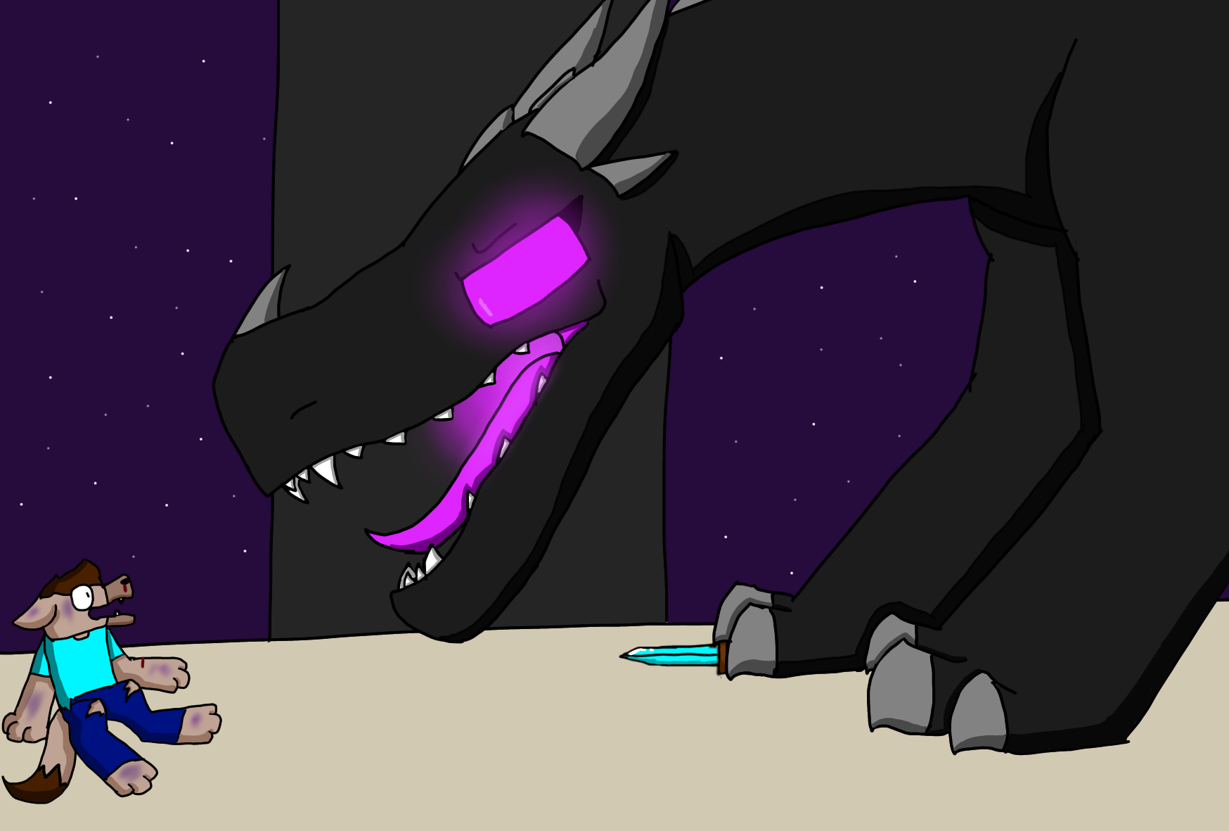 The Ender dragon - ibisPaint