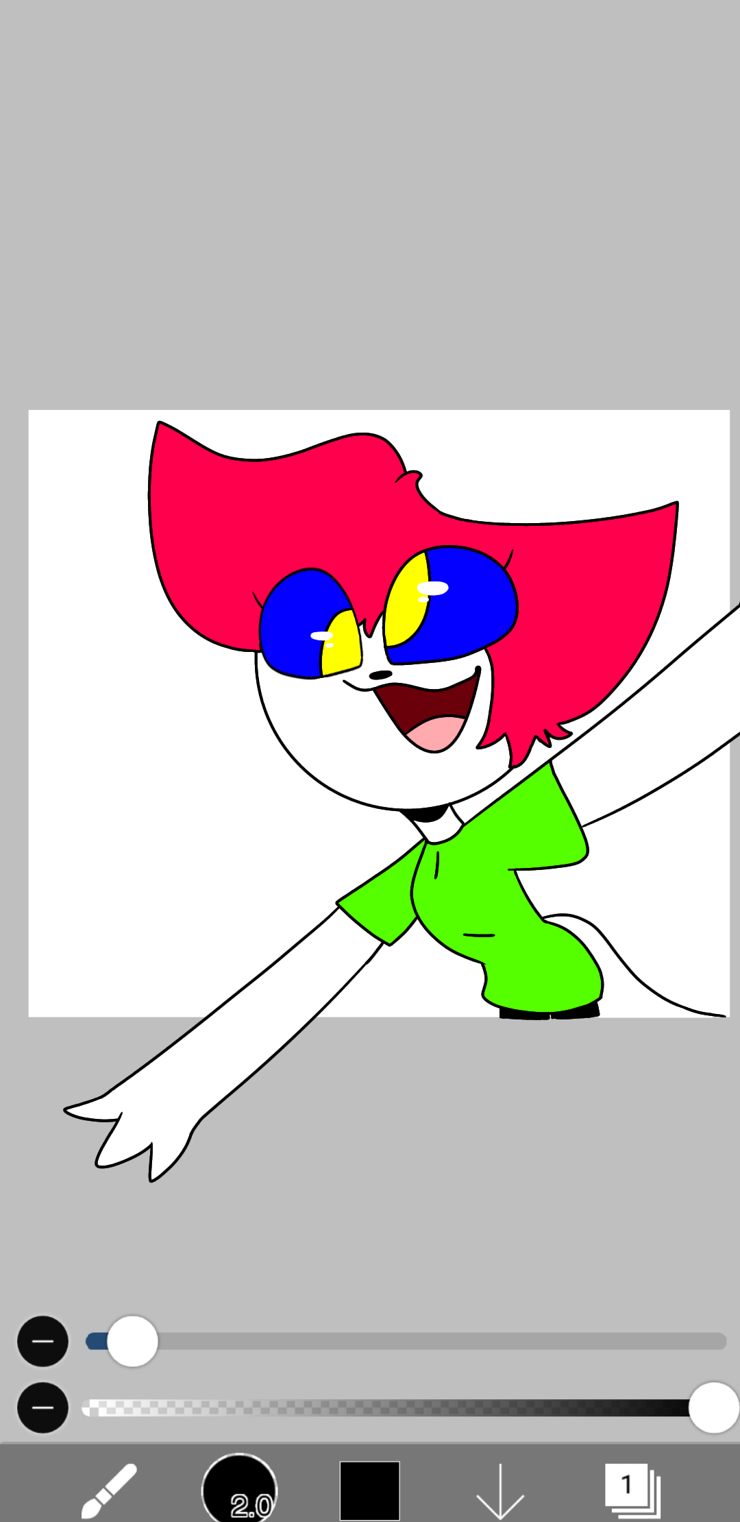 pop out art with Kiki - ibisPaint