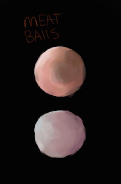 meat balls for reference skin tones - ibisPaint