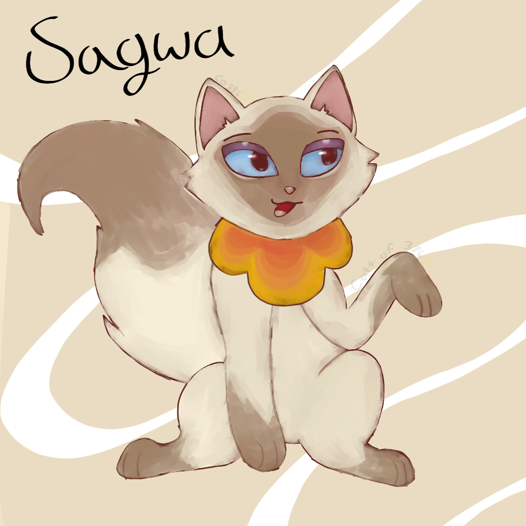 Sagwa the Chinese Siamese cat! - ibisPaint