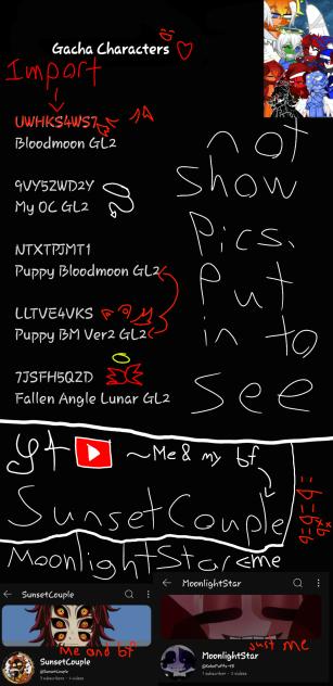 My GL2 Characters you can Import - ibisPaint