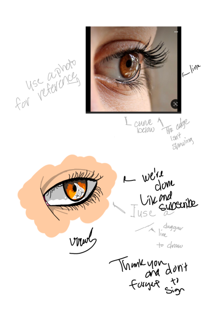 Drawing an eye tutorial - ibisPaint