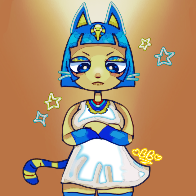 Ankha cat!💙💛 - ibisPaint