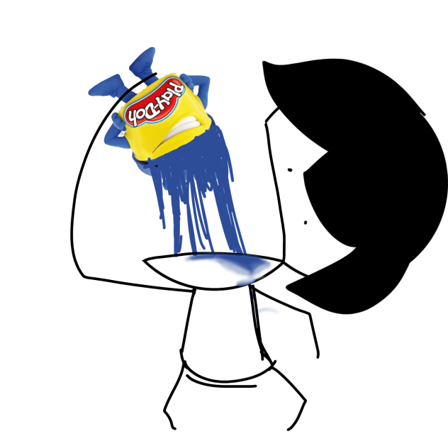 st4r bunni!! Drinking play doh - ibisPaint