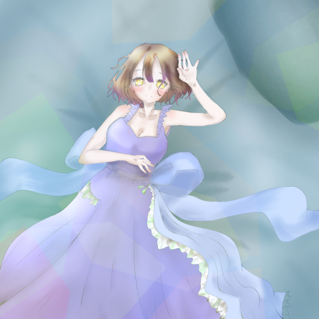 あんまエロくない女の子Illust - ibisPaint